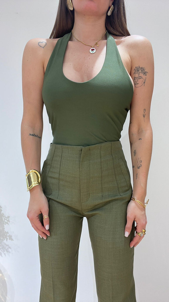 Body Imane 16280 - VERDE MILITARE – Frida Shop